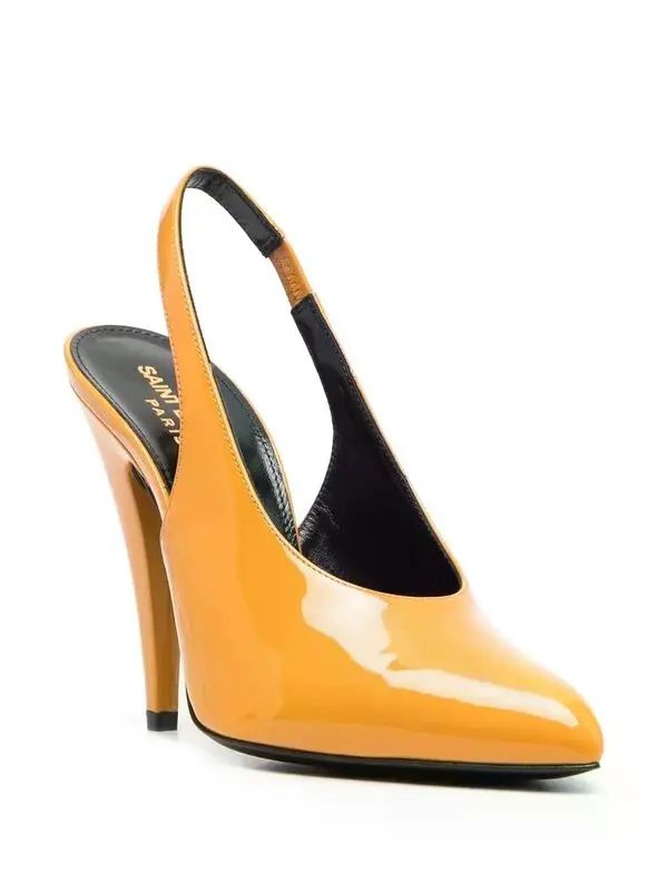 Saint Laurent Leather Slingback Pumps