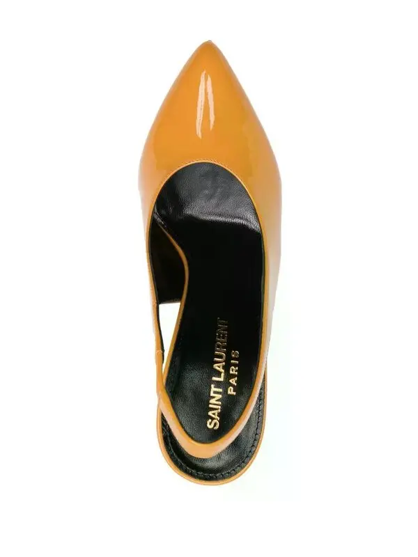 Saint Laurent Leather Slingback Pumps