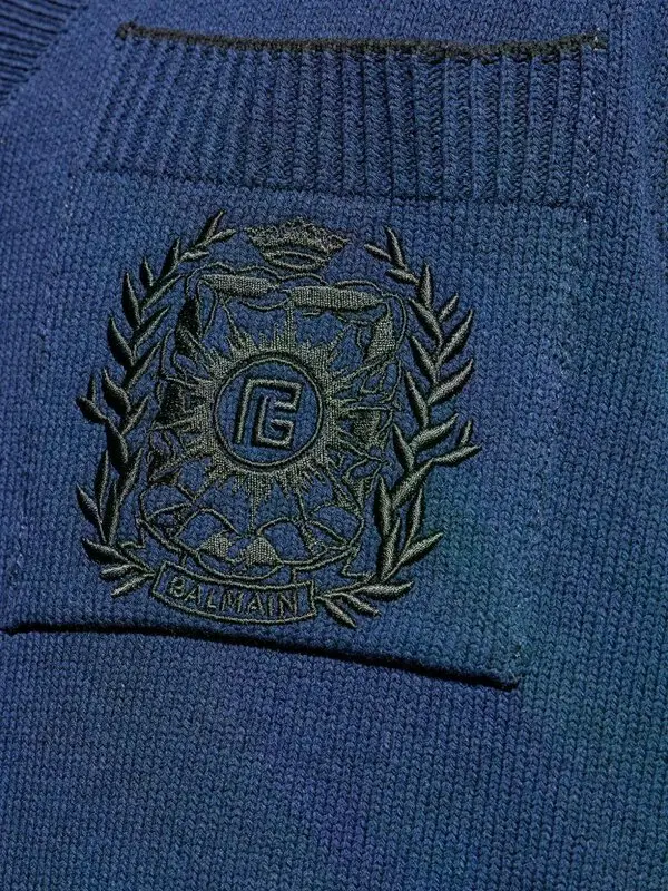 Balmain Polo-collar T-shirt - Blue