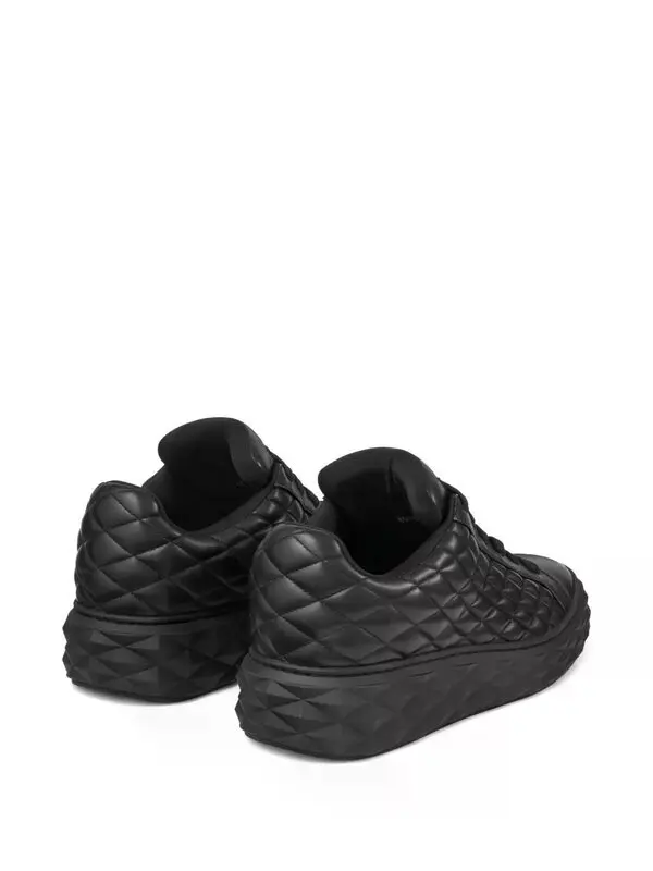 JIMMY CHOO Diamond Maxi Quilted Platform Sneakers