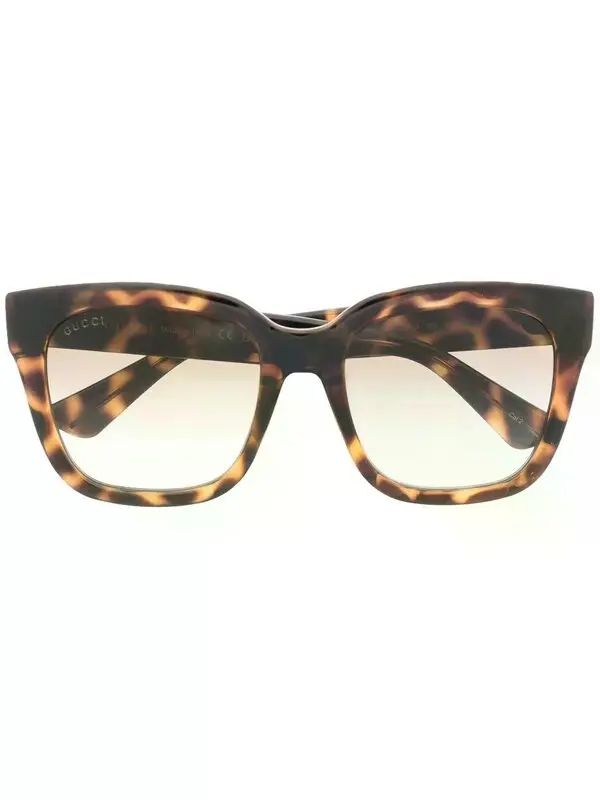 Gucci Square-frame Sunglasses - Brown