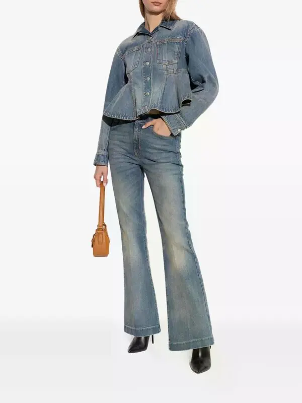 Alexander McQueen Button-up Denim Jacket - Blue
