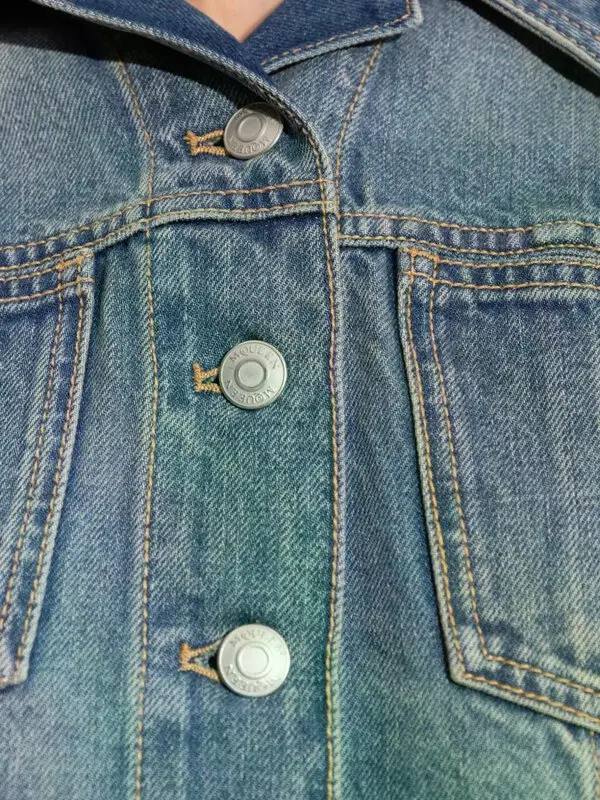 Alexander McQueen Button-up Denim Jacket - Blue