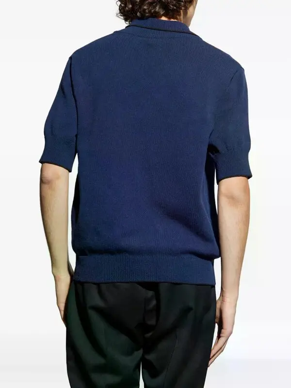 Balmain Polo-collar T-shirt - Blue