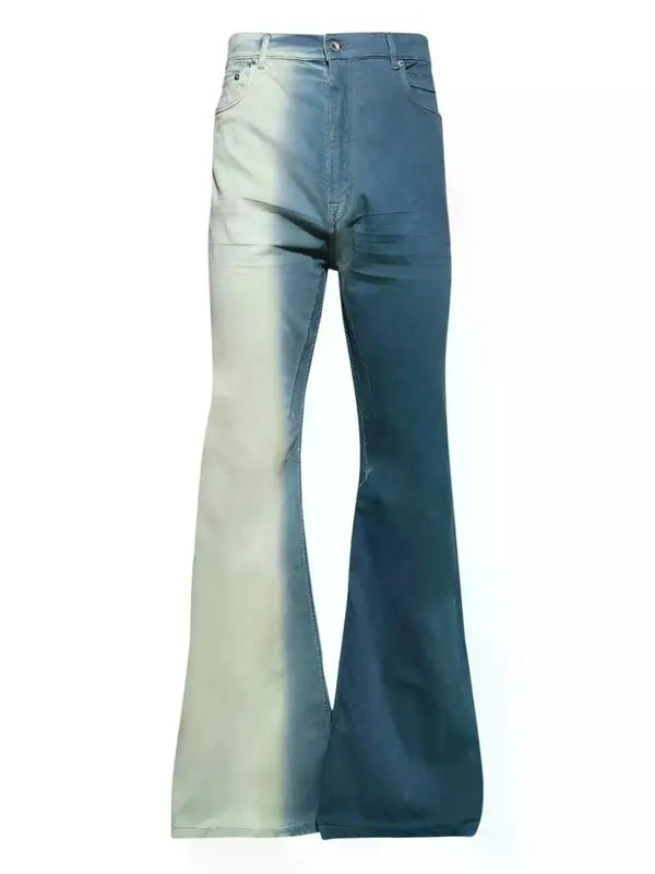 Rick Owens Ombré Flared Jeans