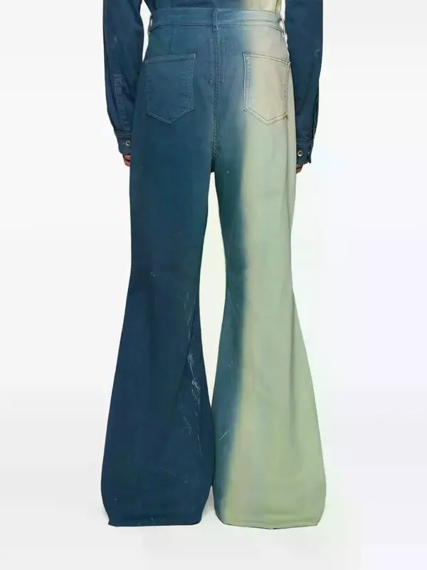 Rick Owens Ombré Flared Jeans