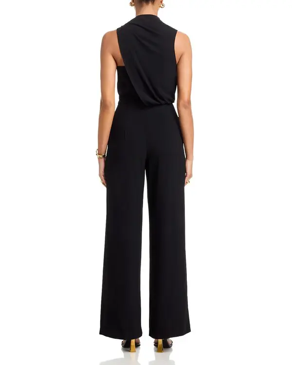 Black Halo Floella Wide-leg Jumpsuit - Black