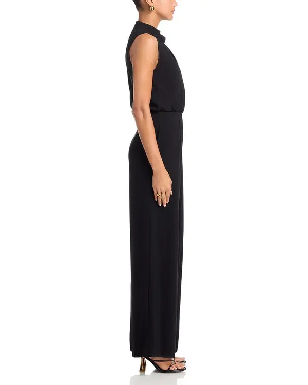Black Halo Floella Wide-leg Jumpsuit - Black