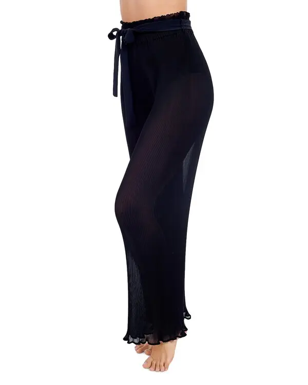 GOTTEX Tutti Frutti Pleated Sheer Cover-up Pants