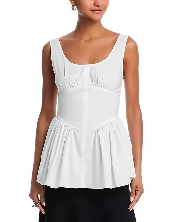 Proenza Schouler White Label Bader Poplin Top