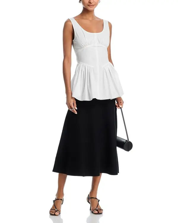 Proenza Schouler White Label Bader Poplin Top