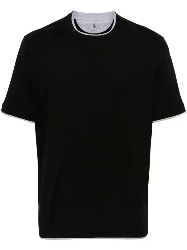 Brunello Cucinelli Layered Cotton T-shirt