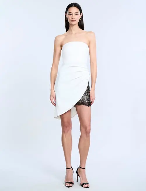 Bcbgmaxazria Strapless Lace Mini Dress