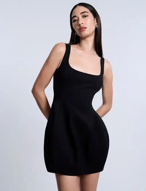 black mini dress feathers FEATHERED SHORT LITTLE Black DRESS Black / 14