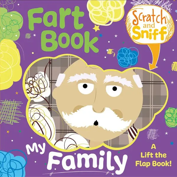 BUDDY & BARNEY Scratch & Sniff Book My Family Fart Book - Multicolored