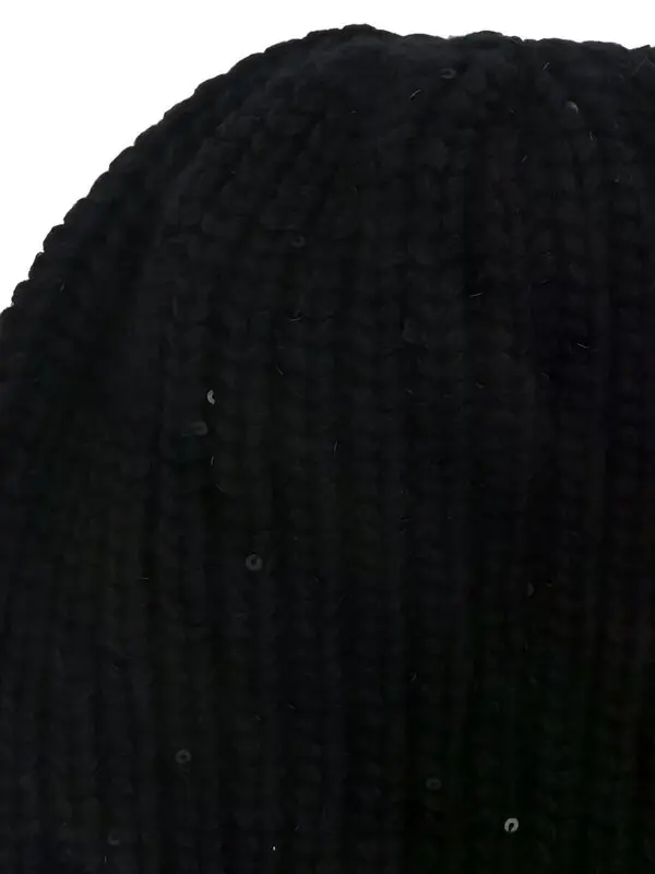 Brunello Cucinelli Sequin-embellished Ribbed-knit Beanie