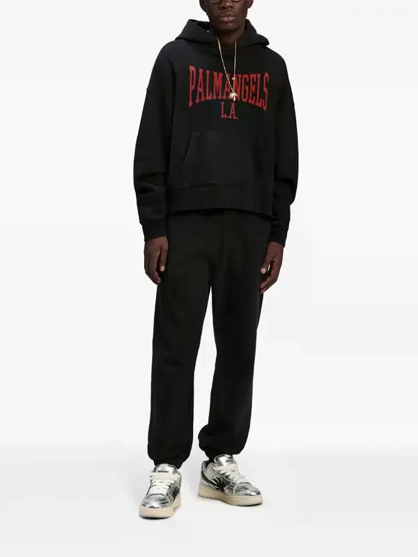 Palm Angels Logo-print Cotton Hoodie