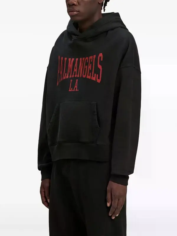 Palm Angels Logo-print Cotton Hoodie