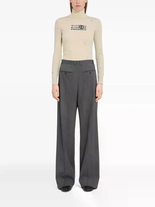 MAISON MARGIELA High-waisted Trousers - Grey