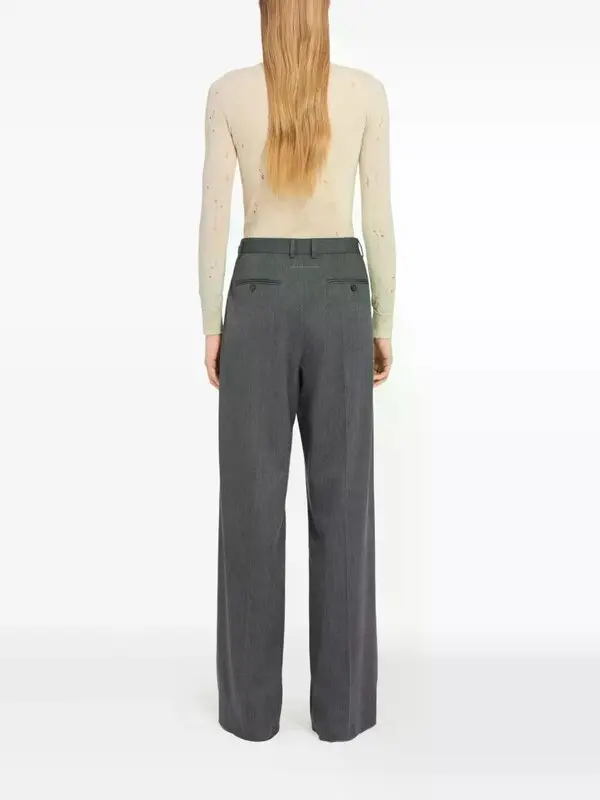 MAISON MARGIELA High-waisted Trousers - Grey
