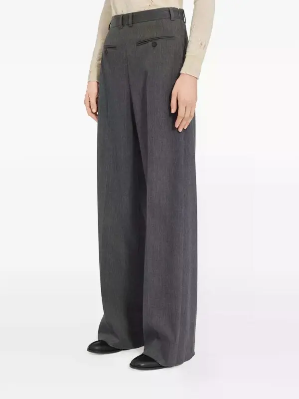 MAISON MARGIELA High-waisted Trousers - Grey