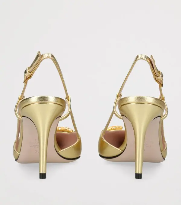 Valentino Garavani Vlogo Strass Slingback Pumps