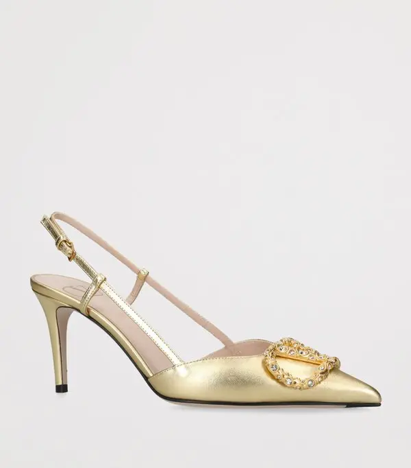 Valentino Garavani Vlogo Strass Slingback Pumps
