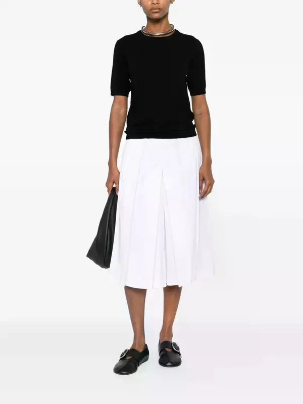 Soft Goat Cashmere T-shirt - Black