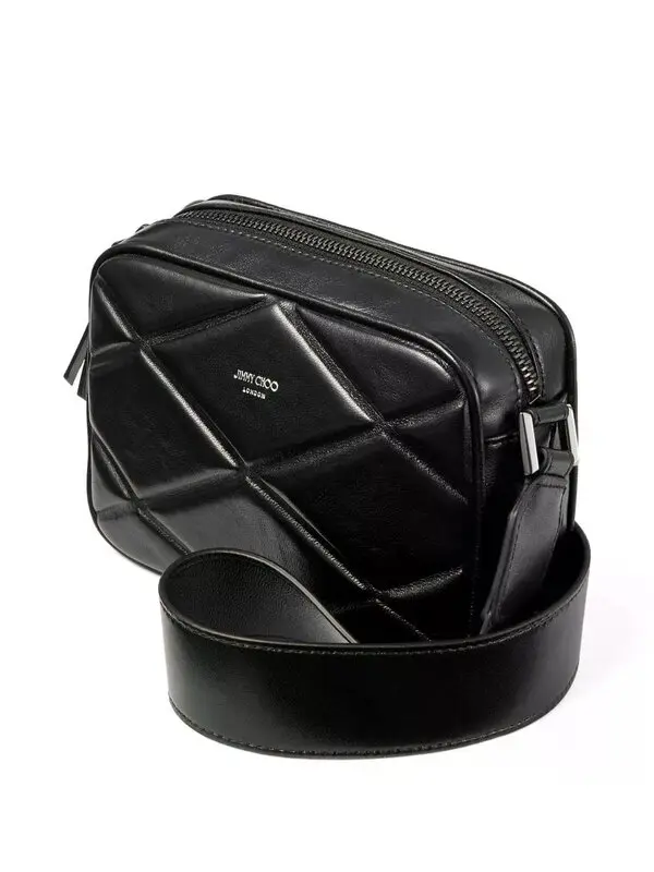 JIMMY CHOO Quilted Leather Box Camera Shoulder Bag