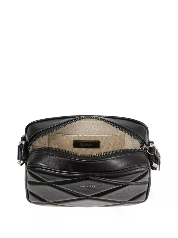JIMMY CHOO Quilted Leather Box Camera Shoulder Bag