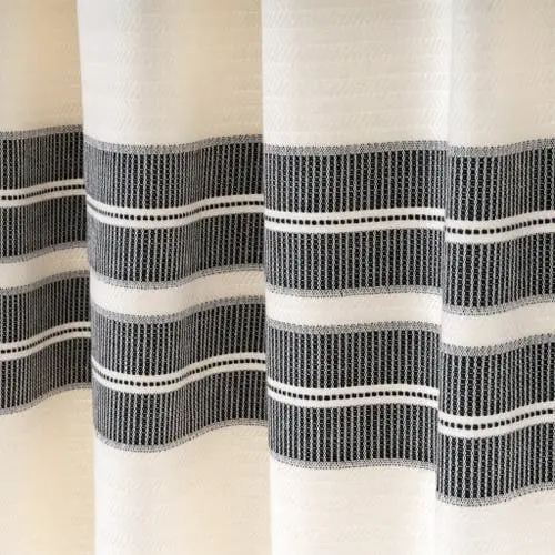 OLIVE & LINEN Costa Turkish Cotton Shower Curtain