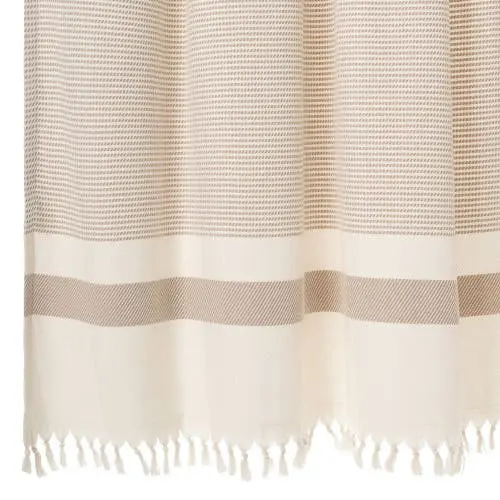 OLIVE & LINEN Pixel Shower Curtain