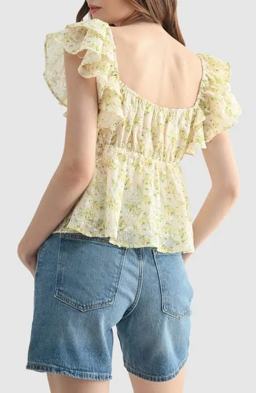 ALL IN FAVOR Flutter Sleeve Top