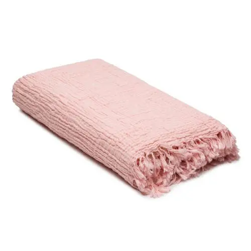 OLIVE & LINEN Soho Supersoft 4-layer Cotton Gauze Towel Bundle - Blush