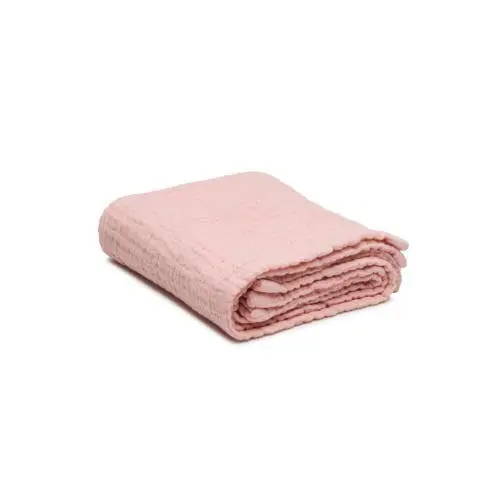 OLIVE & LINEN Soho Supersoft 4-layer Cotton Gauze Towel Bundle - Blush