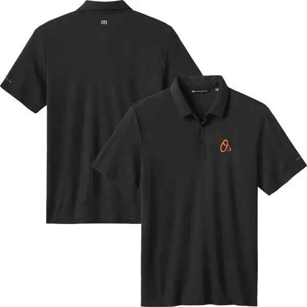Travis Mathew Baltimore Orioles Playoff Pitch Tri-blend Polo - Black