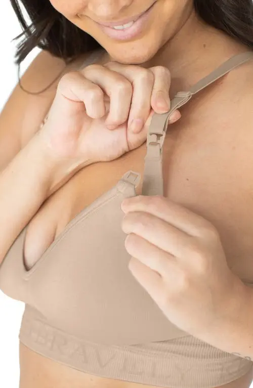 KINDRED BRAVELY Busty Sublime Contour Maternity & Nursing Brasizing Available From E-i Cup - Beige