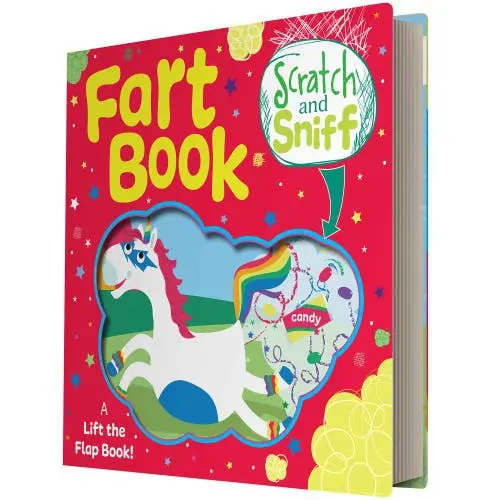 BUDDY & BARNEY Scratch & Sniff Book Fart Book Ages 2 - Multicolored