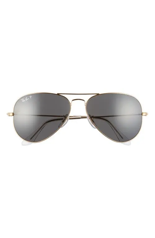 Ray-ban 58mm Evolve Photochromic Aviator Sunglasses - Gold/black
