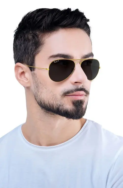 Ray-ban 58mm Evolve Photochromic Aviator Sunglasses - Gold/black