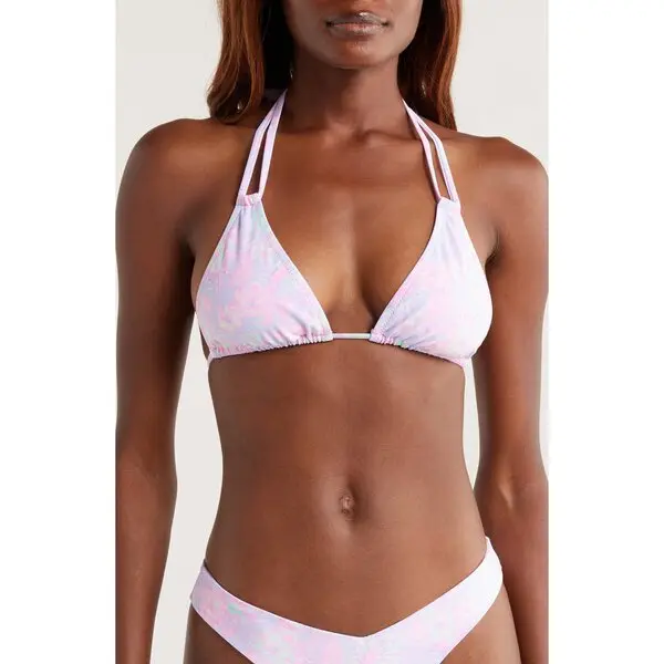 KULANI KINIS Halter Bikini Top - Lilac Love