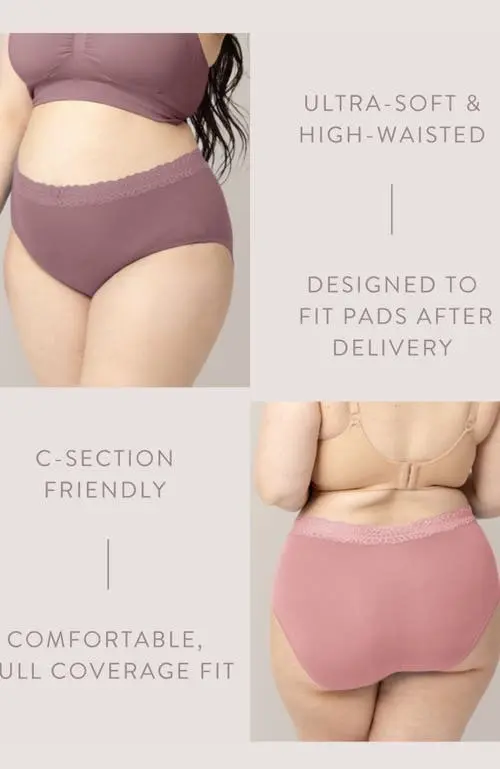 KINDRED BRAVELY High-waisted Postpartum Underwear Pack - Dusty Hues
