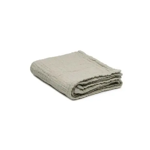 OLIVE & LINEN Soho Supersoft 4-layer Cotton Gauze Hand Towel Bundle - Olive