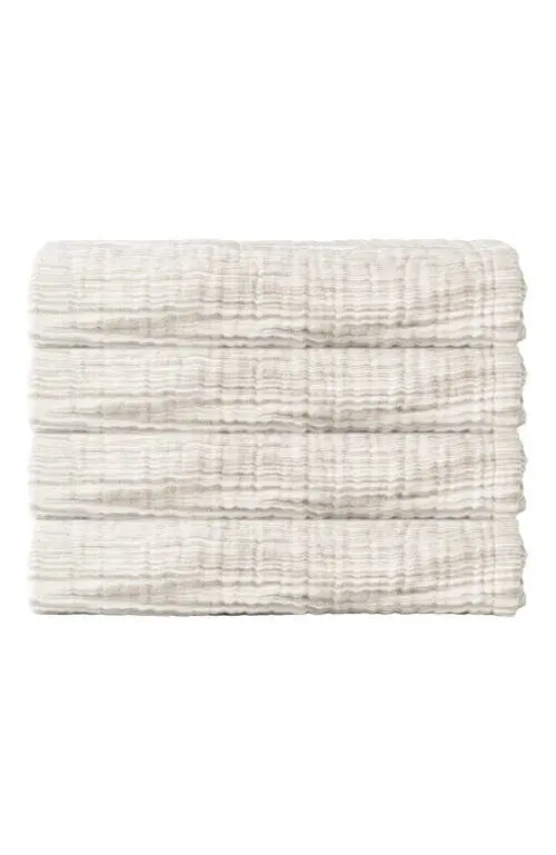 OLIVE & LINEN Soho Supersoft 4-layer Cotton Gauze Hand Towel Bundle - Olive