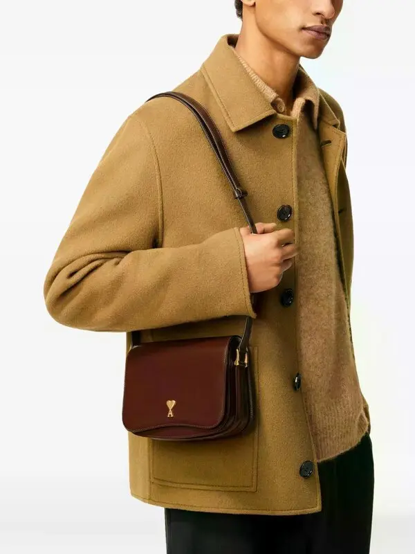 Ami Paris Shoulder Bag - Brown