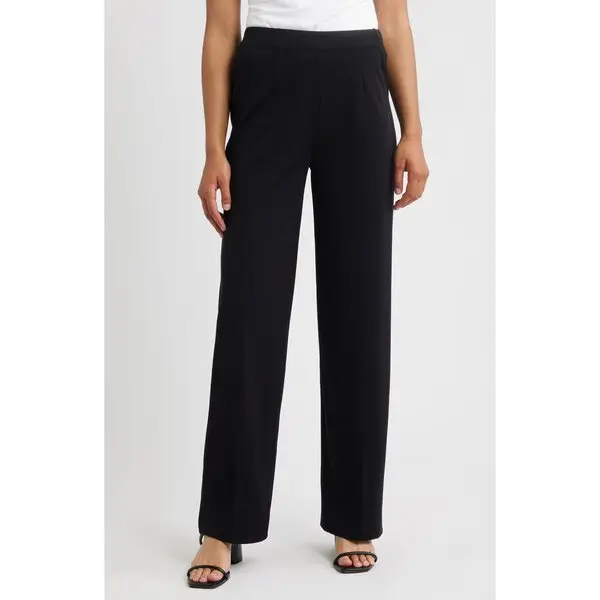 Misook Nancy Wide Leg Knit Pants