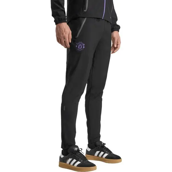 Adidas Manchester United 2025/26 Tiro Vis Tech Travel Pants - Black