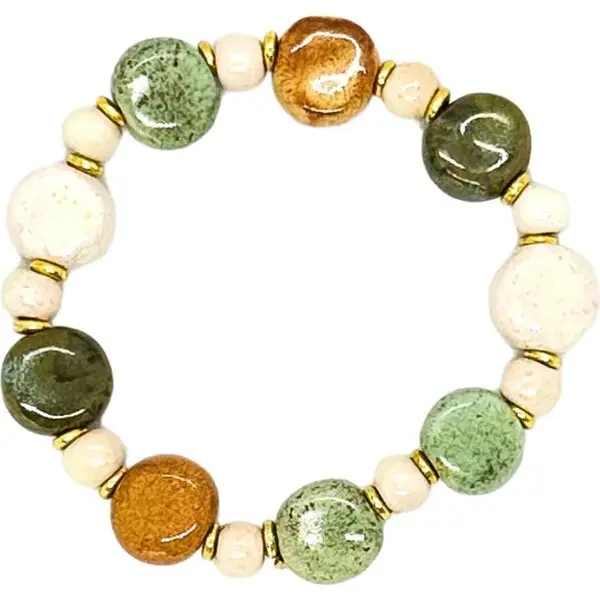 KAZURI Earth Collection Namib Beaded Bracelet - Multi