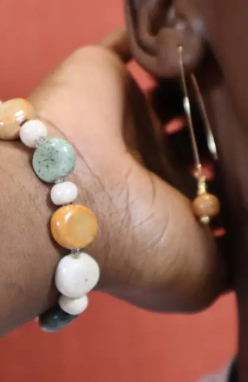 KAZURI Earth Collection Namib Beaded Bracelet