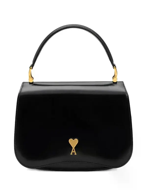 AMI Paris Glazed Leather Handle Bag